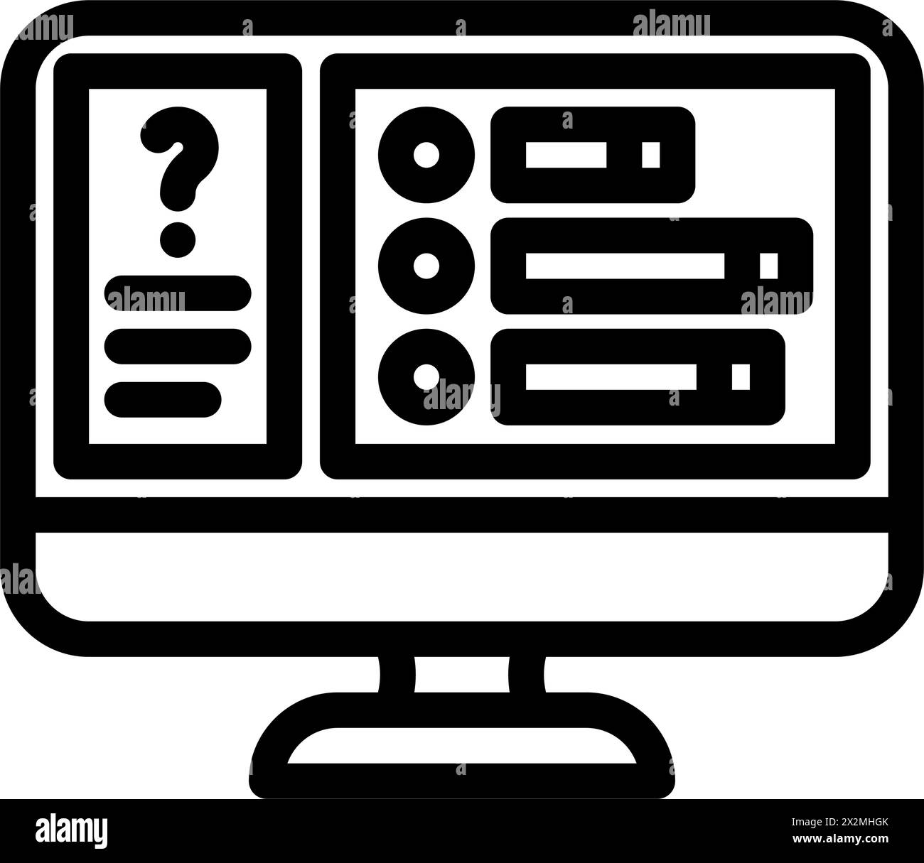 audience polling line icon vector illustration Stock Vector Image & Art ...