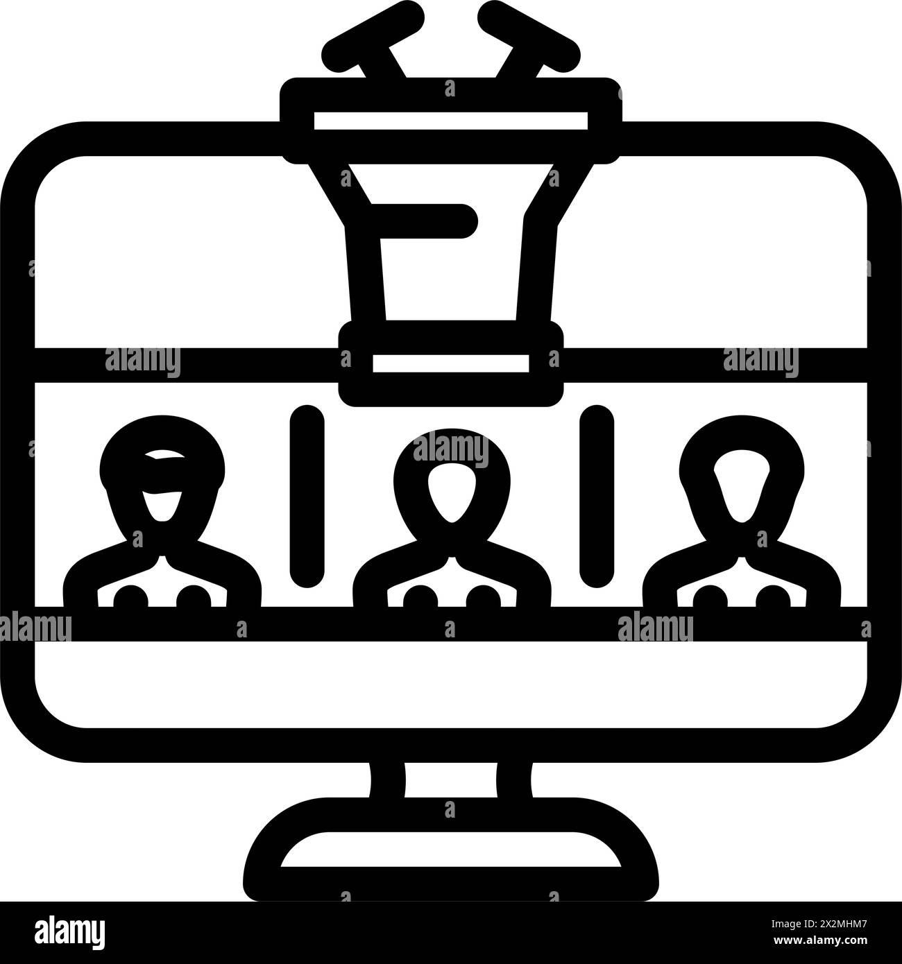 breakout sessions line icon vector illustration Stock Vector Image ...