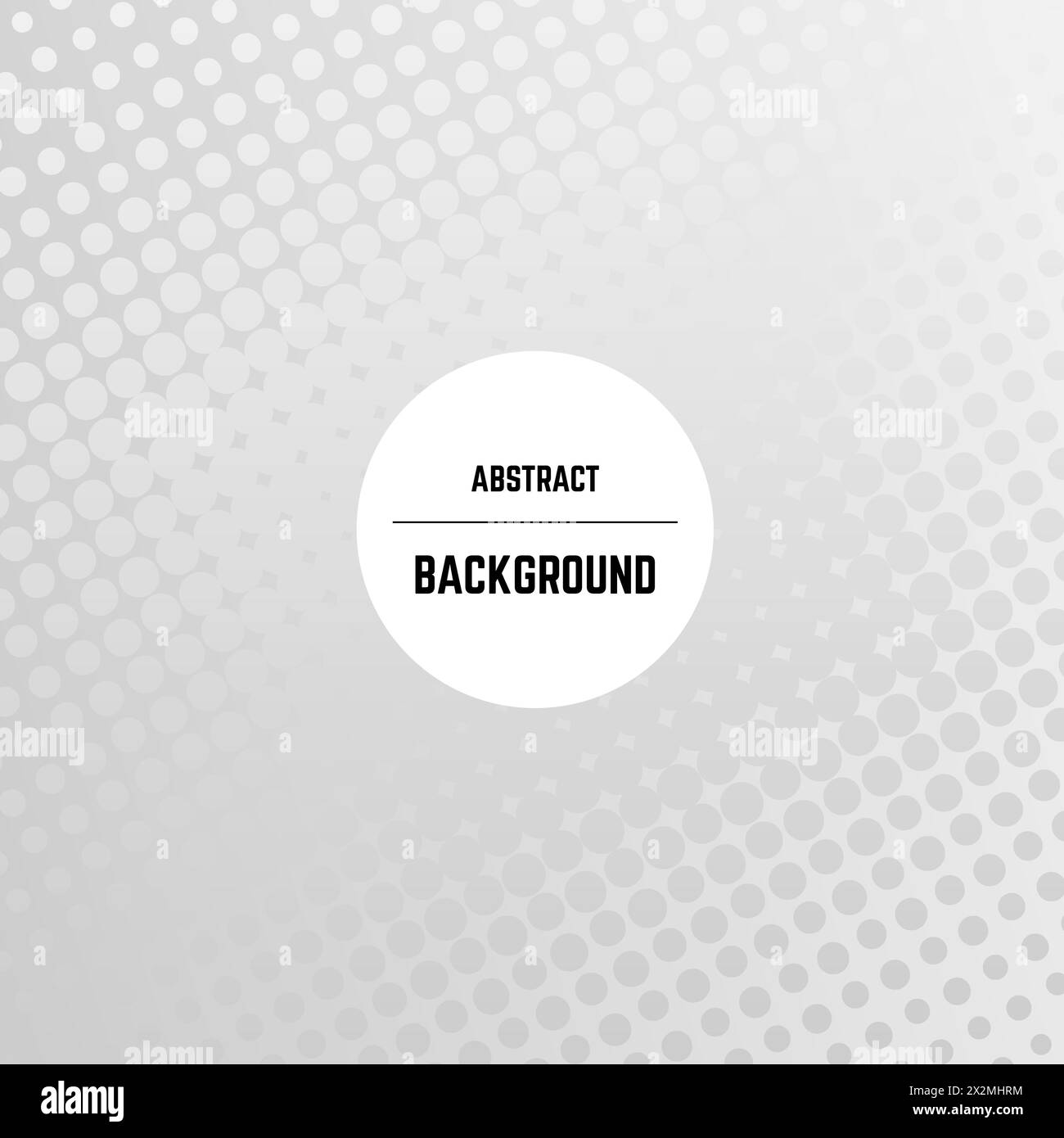 Abstract monochrome background with dots, halftone effect and circle in ...