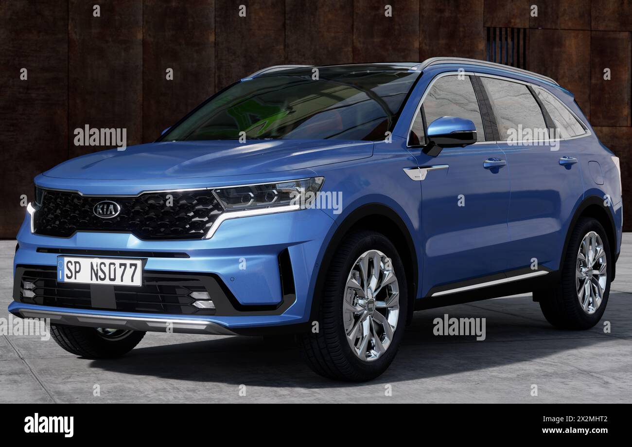 Kia Sorento. That is, the Korean mid-range SUV Stock Photo - Alamy