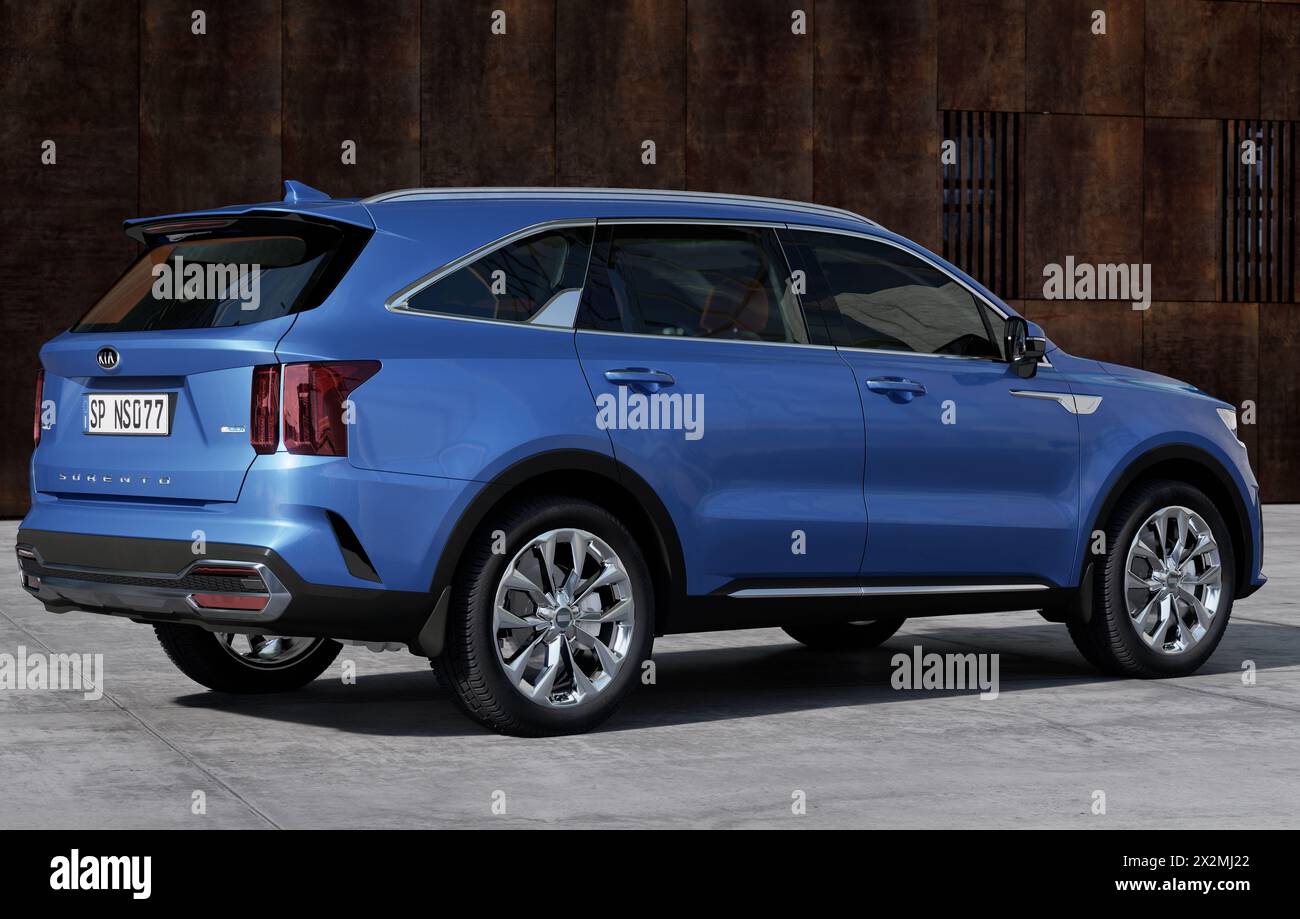 Kia Sorento. That is, the Korean mid-range SUV Stock Photo - Alamy