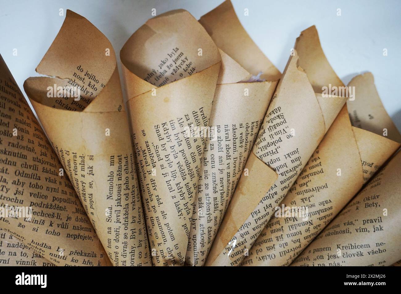 old paper text texture as nice background Stock Photo - Alamy