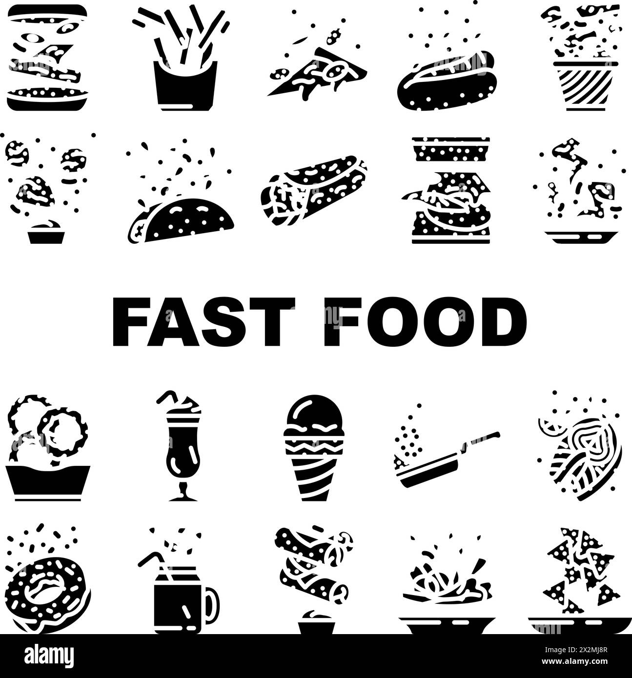 Hamburger top view soda Cut Out Stock Images & Pictures - Alamy