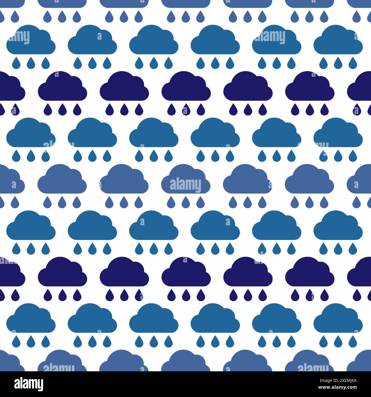 Rainy cloud. Seamless pattern of rainy clouds. Bad weather symbol ... Rainy cloud. Seamless pattern of rainy clouds. Bad weather symbol ...