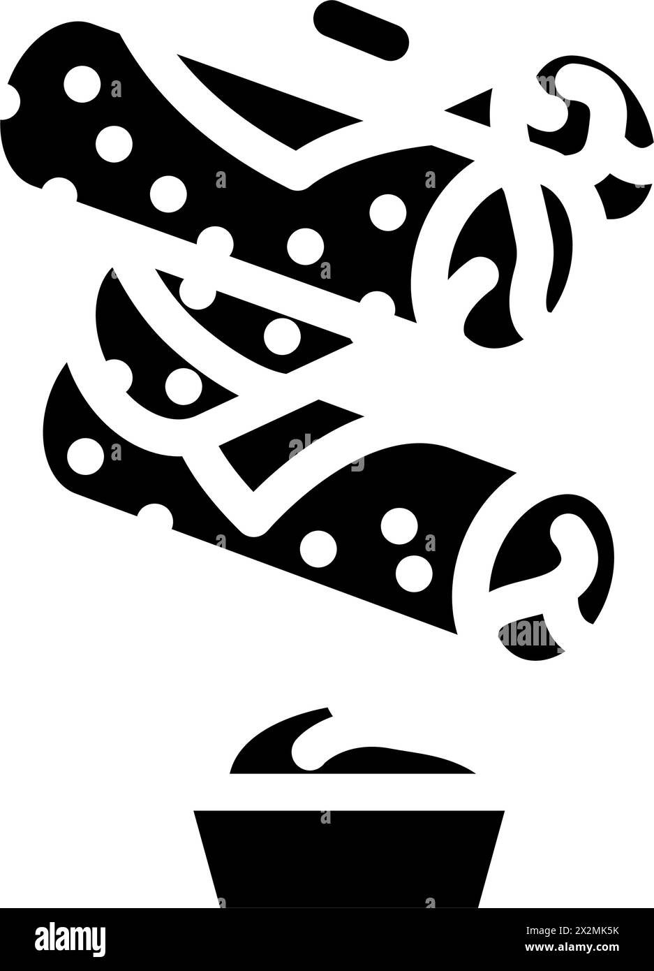 egg roll fast food glyph icon vector illustration Stock Vector Image ...