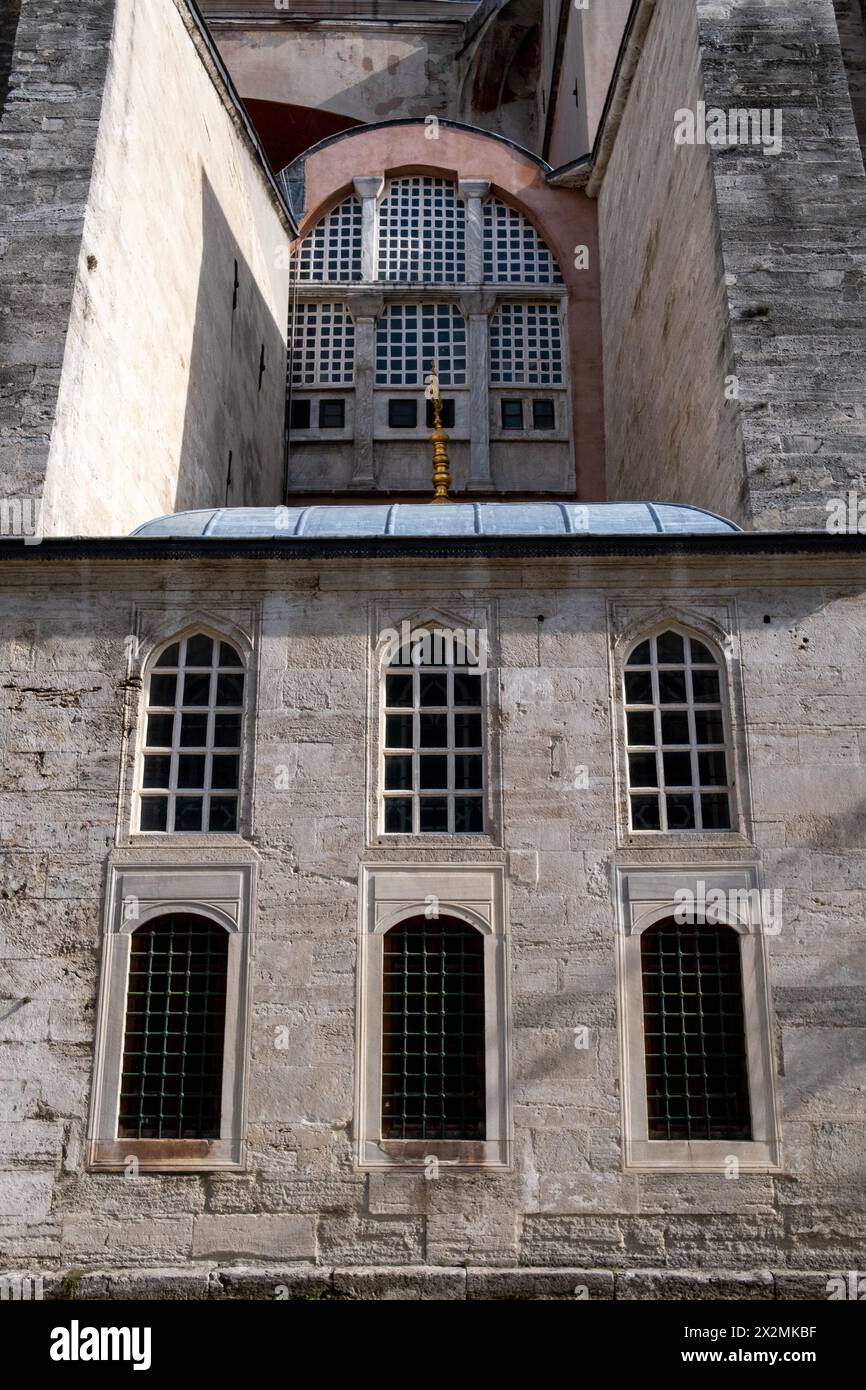 Windows of the Great Mosque of Saint Sophia, originally a Christian ...