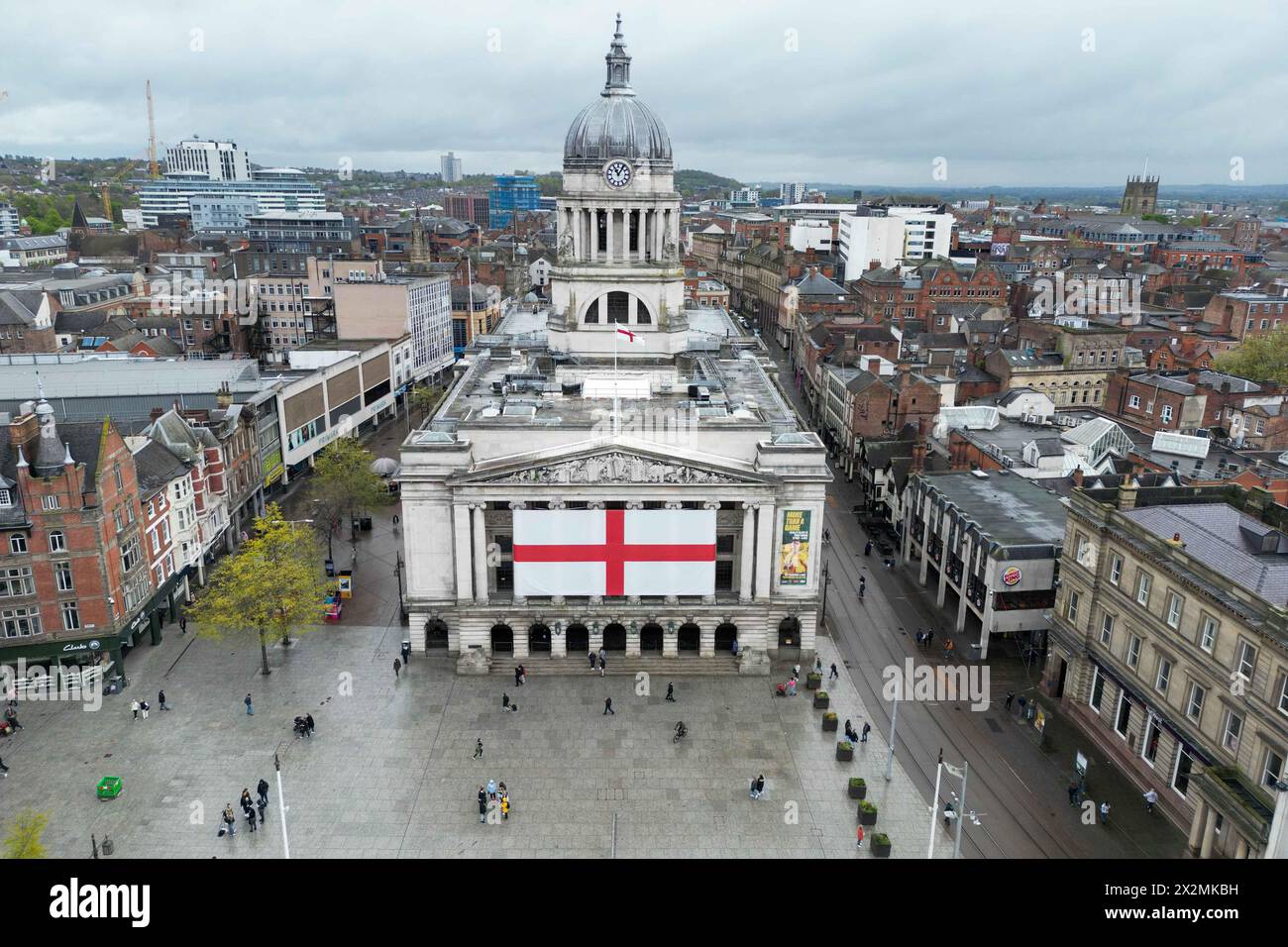 A huge 60 x 24 ft English flag - believed to be the largest in the ...