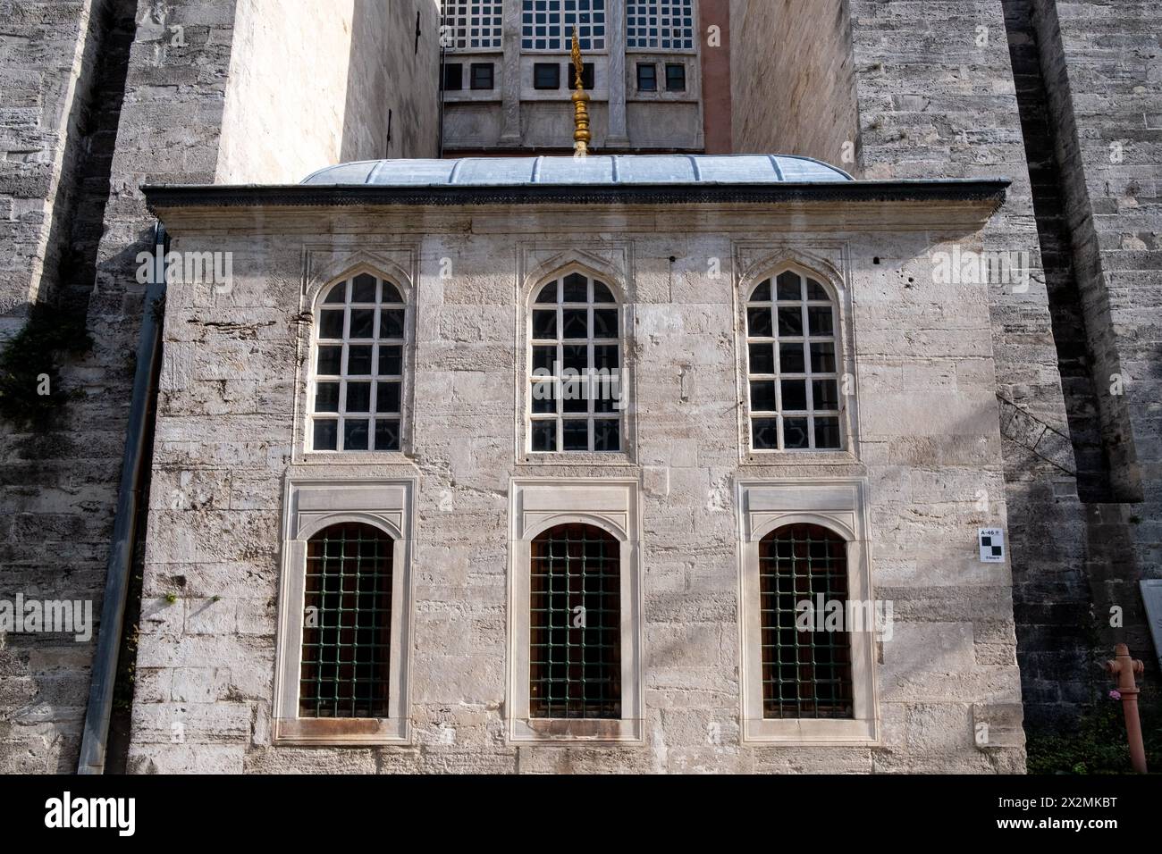Windows of the Great Mosque of Saint Sophia, originally a Christian ...