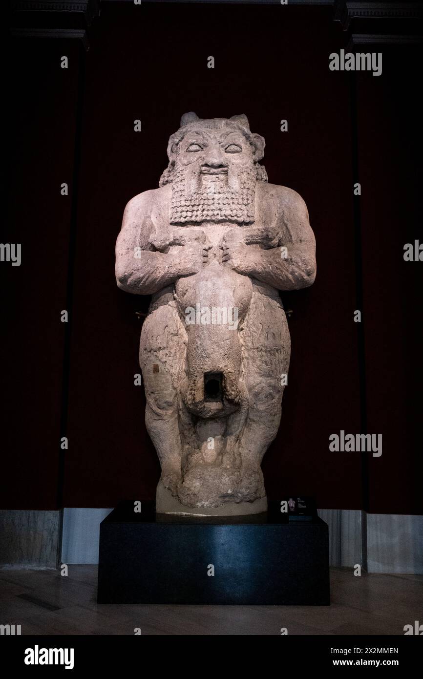 Colossal statue of Bes, who in Egyptian mythology is the god of the ...