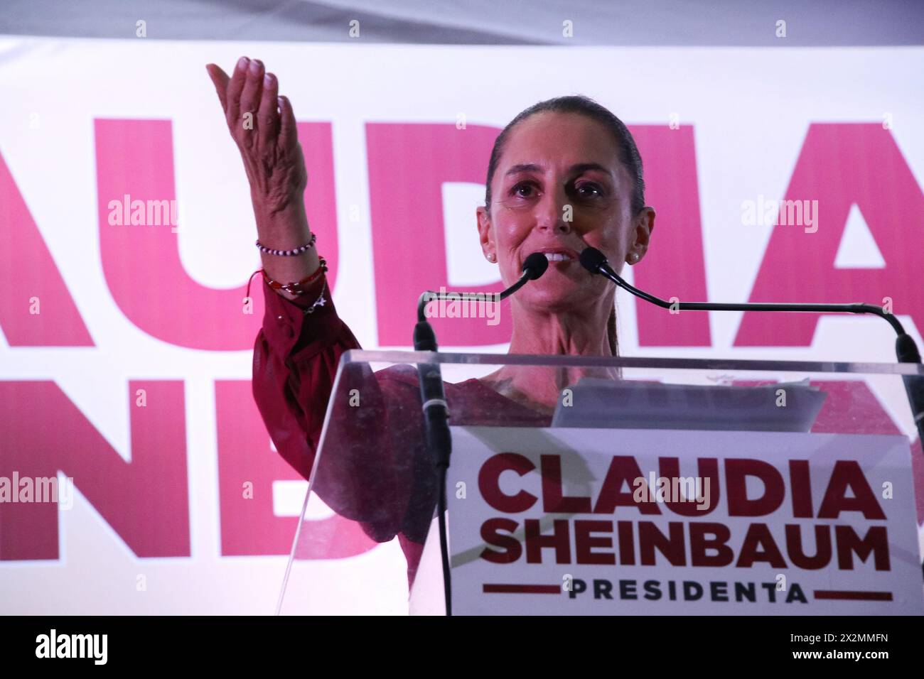 Claudia Sheinbaum, candidate for the presidency of Mexico for the 'Let ...