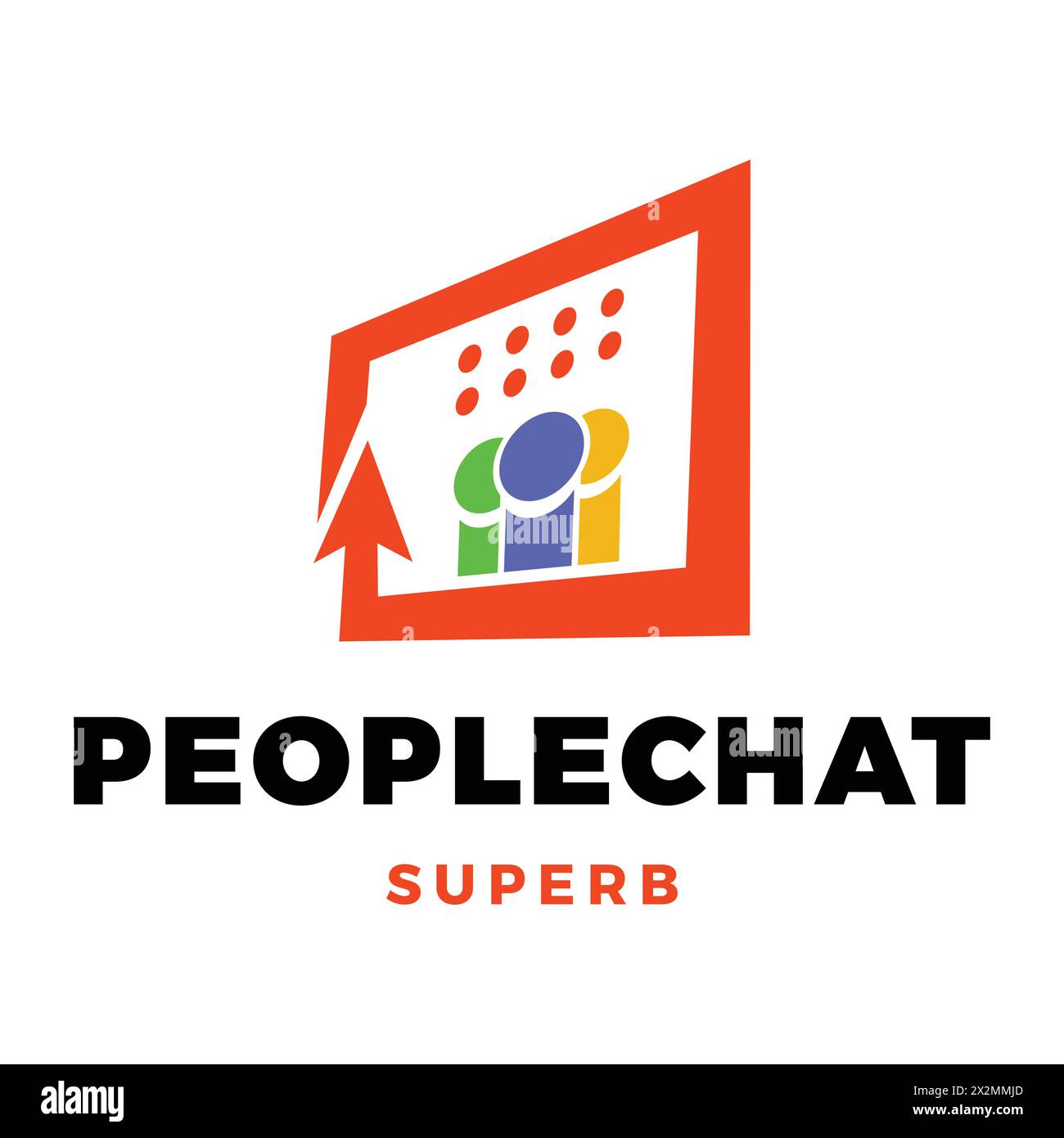 Group People Chat Icon Logo Design Template Stock Vector Image & Art ...