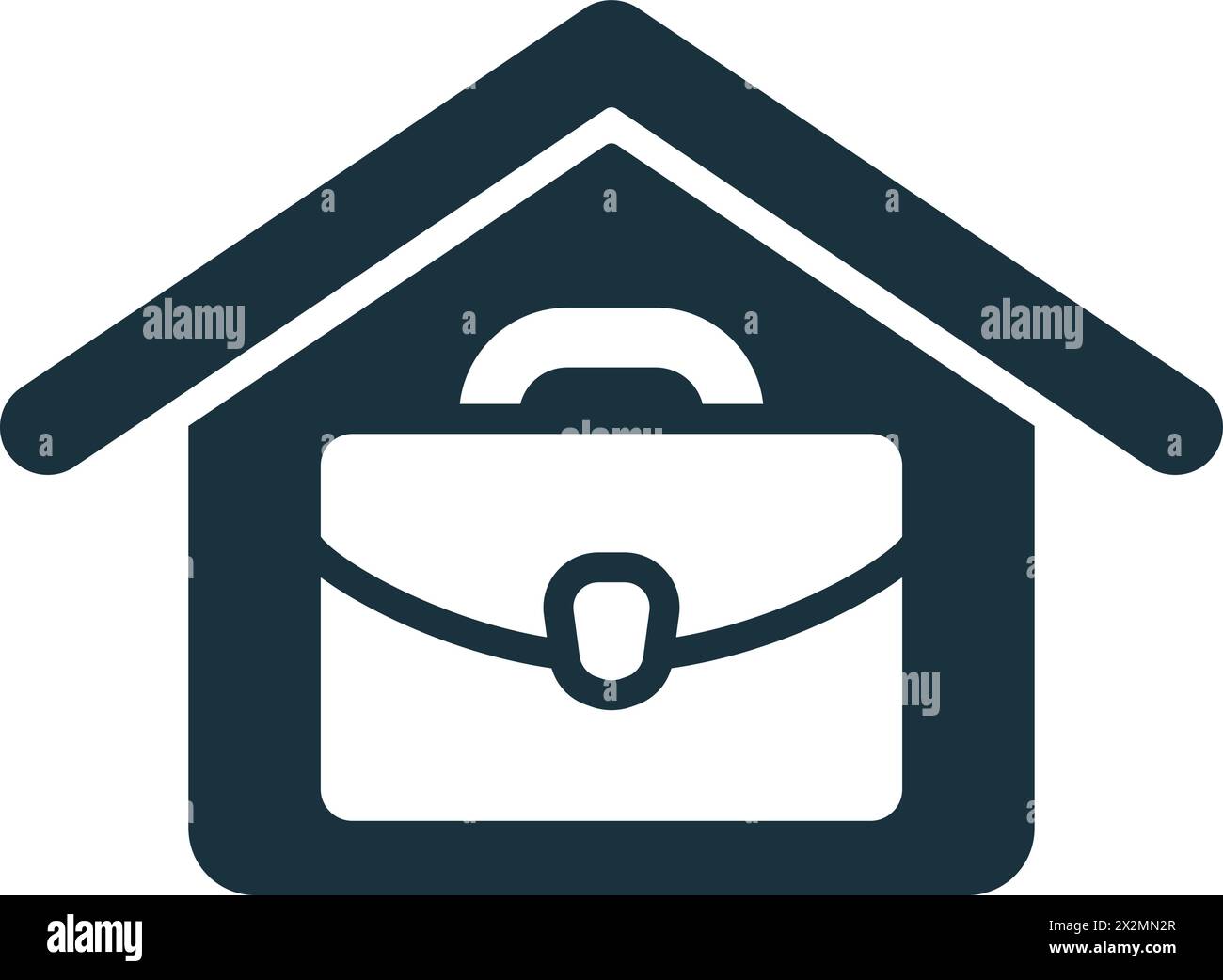 Work From Home icon. Monochrome simple Remote Work icon for templates ...