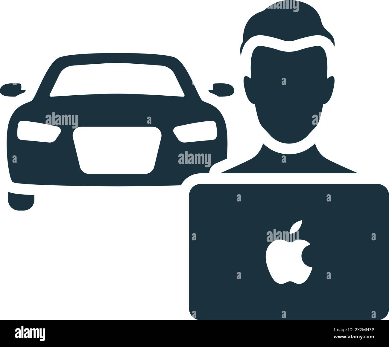 Digital Nomad icon. Monochrome simple Remote Work icon for templates ...