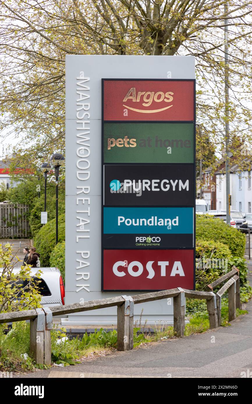 Marshwood Retail Park, Canterbury Stock Photo - Alamy