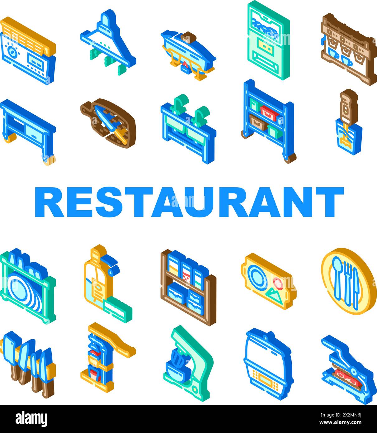 Industrial kitchen metal table Cut Out Stock Images & Pictures - Alamy