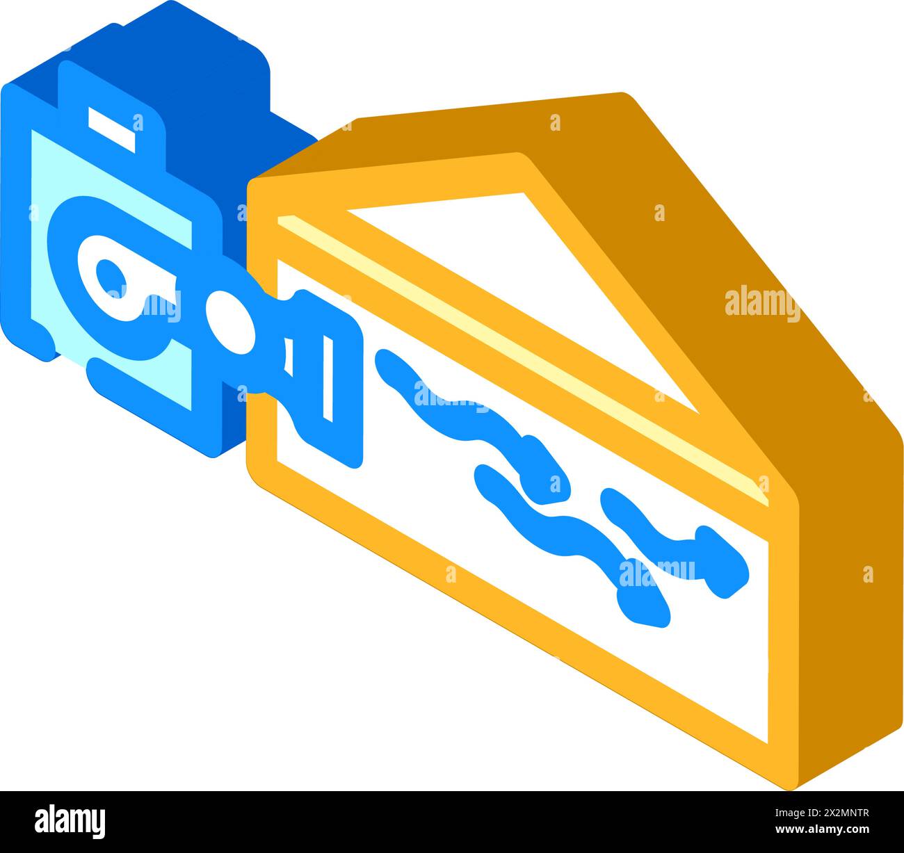 supply air ventilation isometric icon vector illustration Stock Vector ...