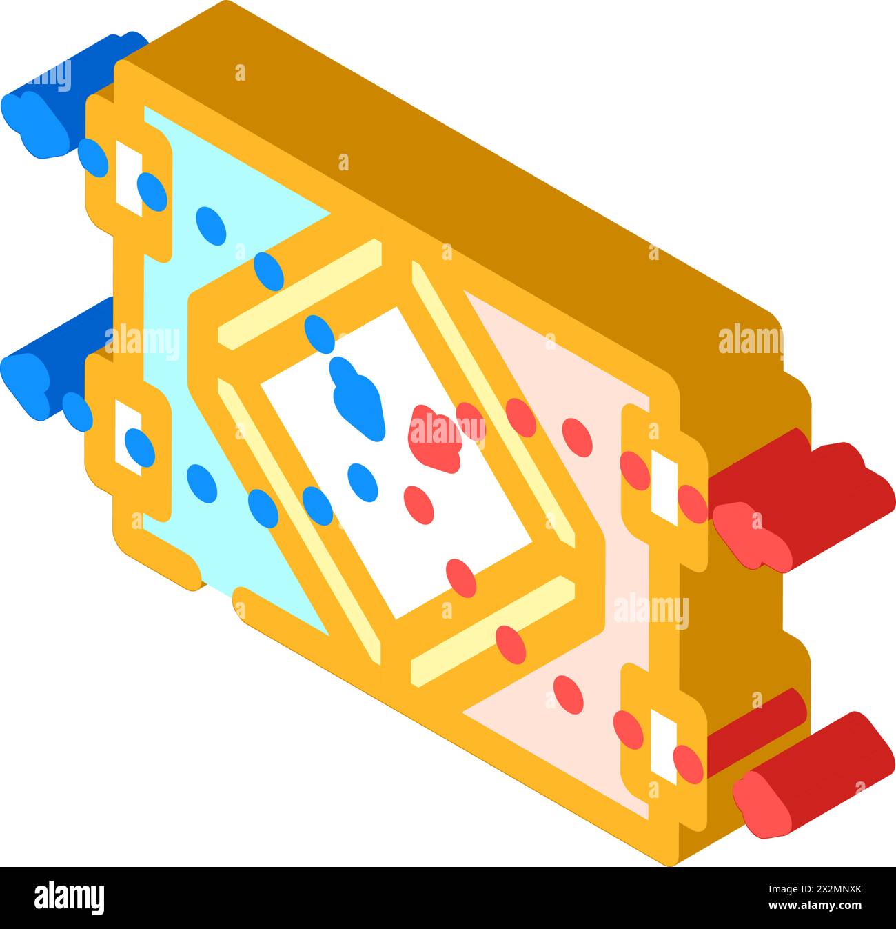 heat recovery ventilation hrv isometric icon vector illustration Stock ...