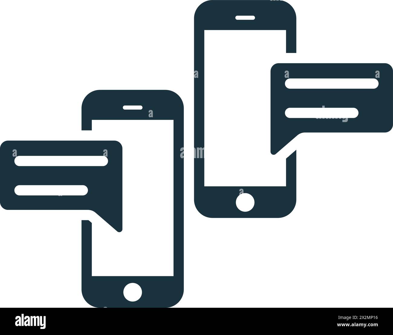 Digital Communication icon. Monochrome simple Remote Work icon for ...