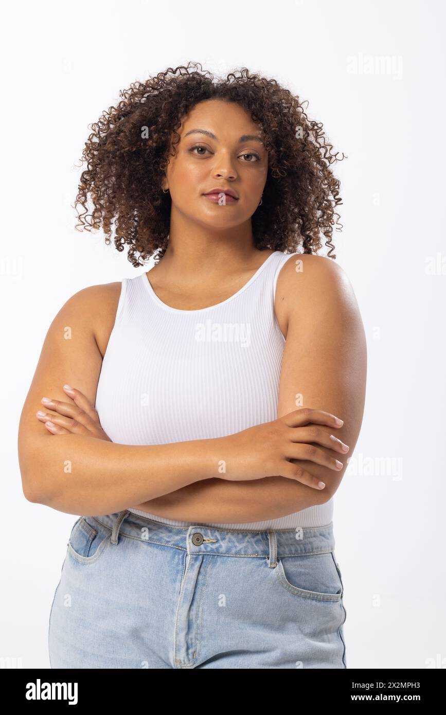 Plus size model jeans hi-res stock photography and images - Alamy