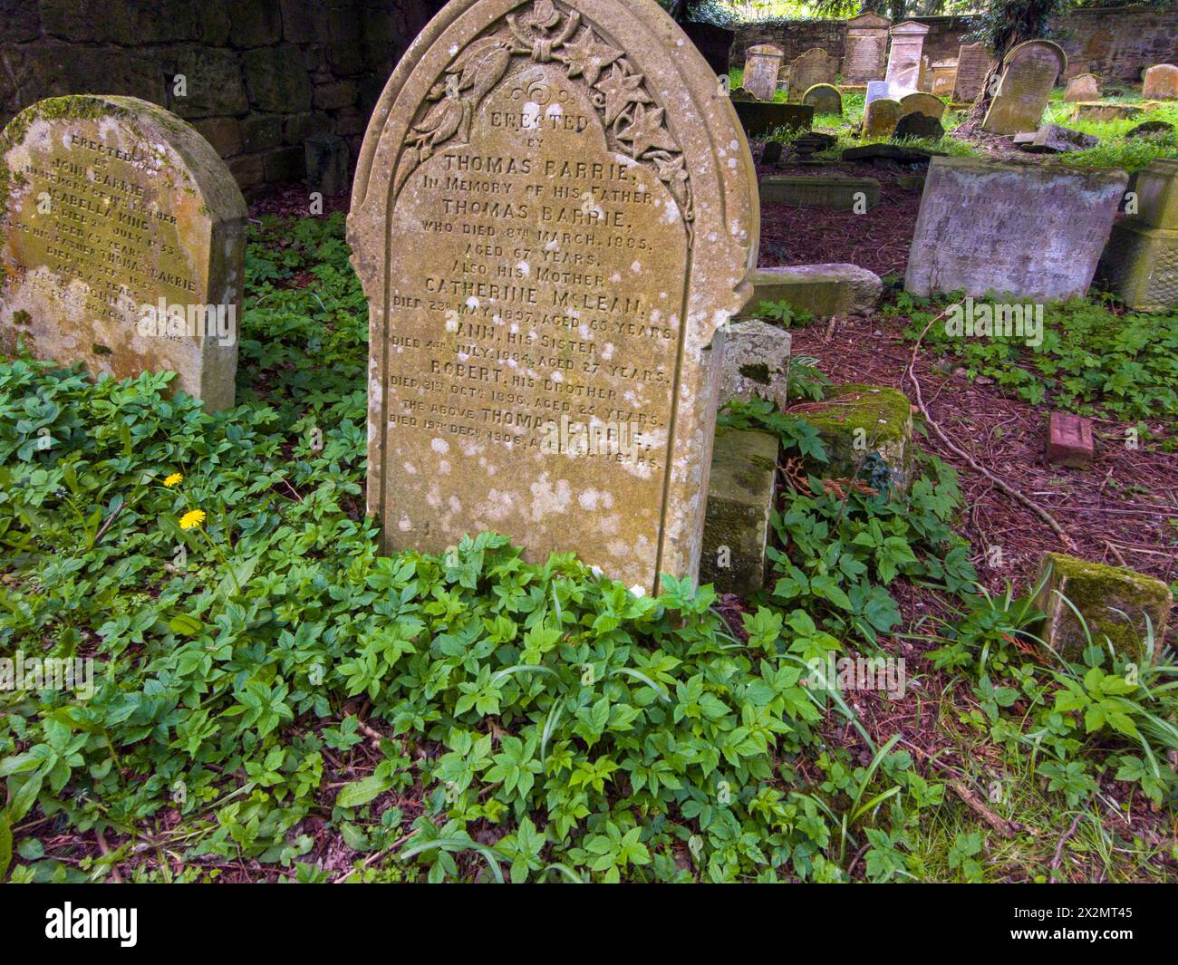Old Graveyard Barons Haugh Nature Reserve Motherwell with a Mausoleum ...