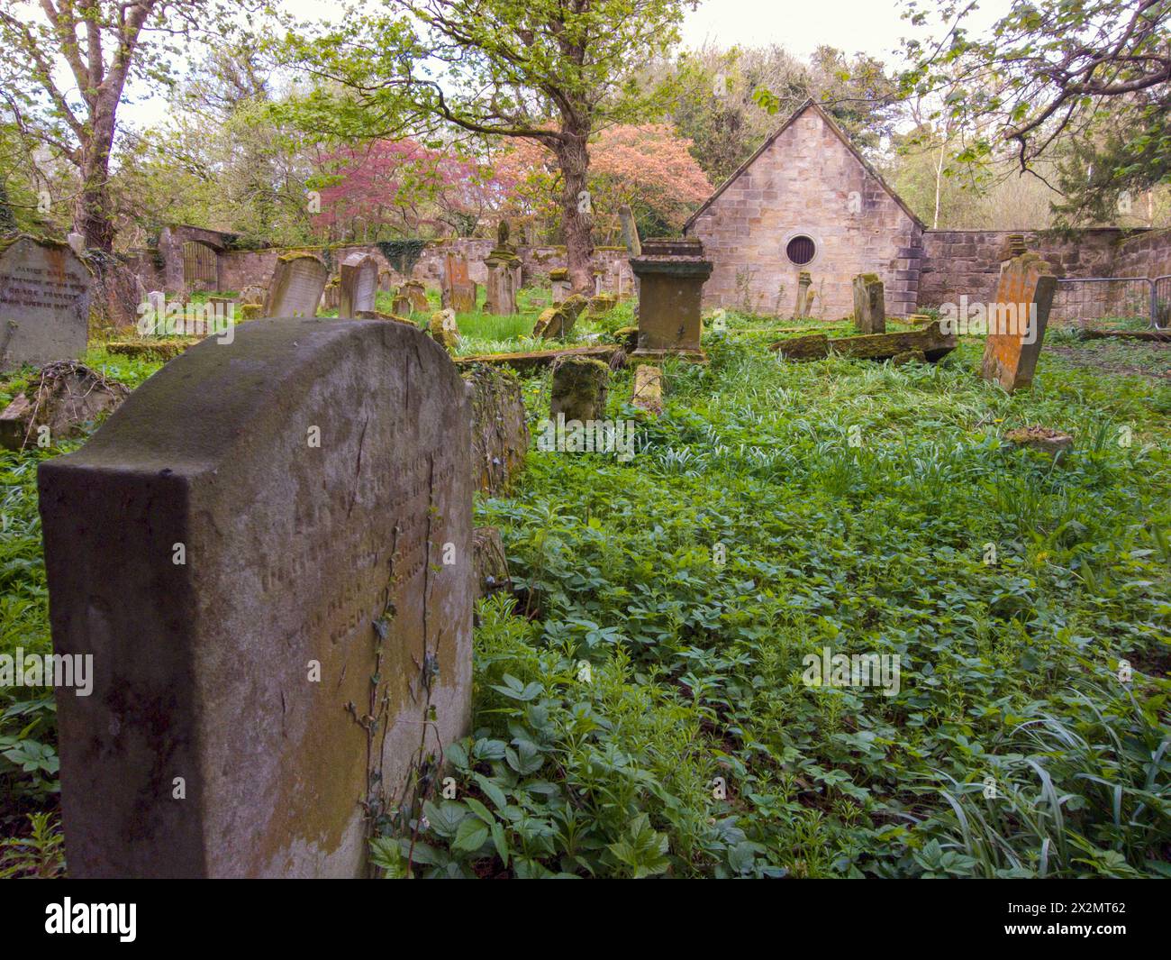 Old Graveyard Barons Haugh Nature Reserve Motherwell with a Mausoleum ...