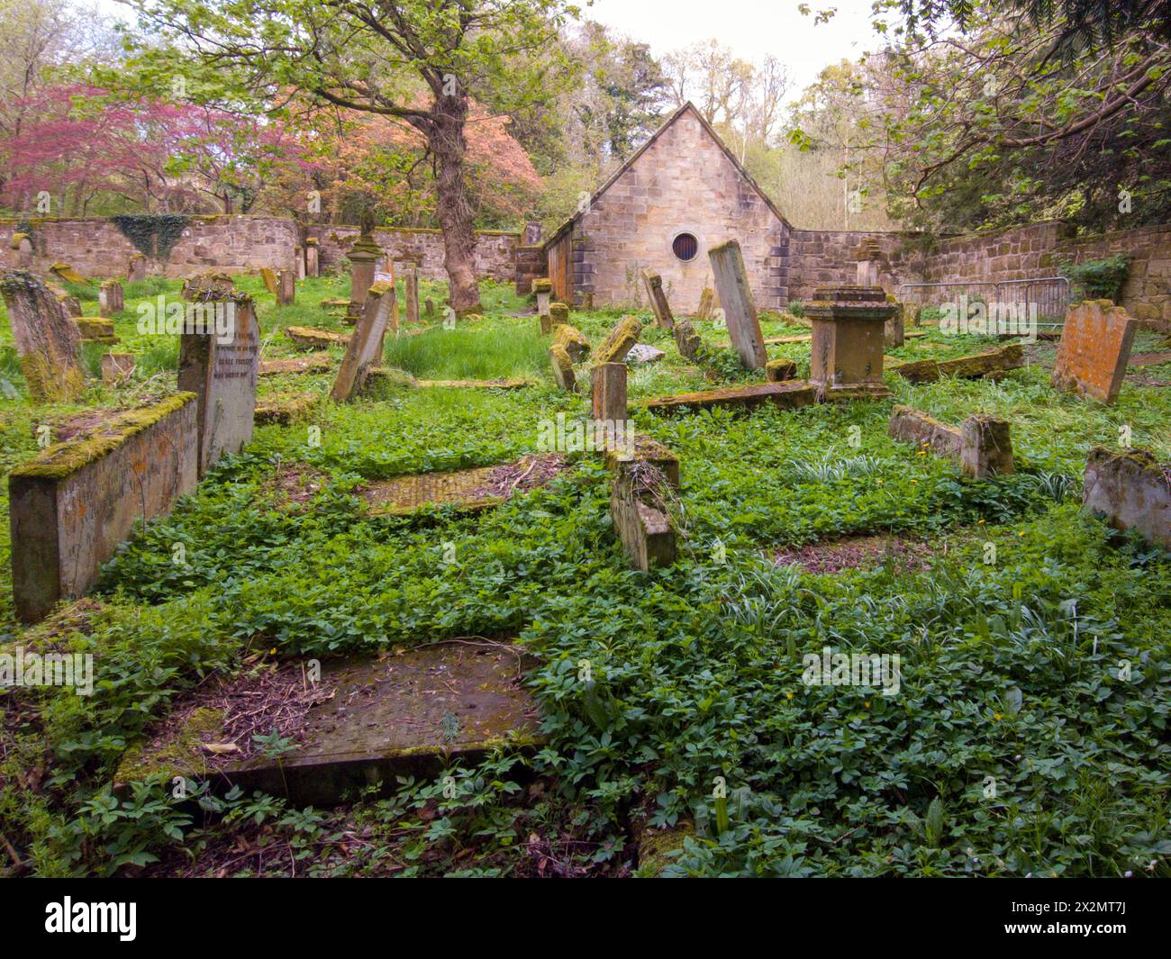 Old Graveyard Barons Haugh Nature Reserve Motherwell with a Mausoleum ...