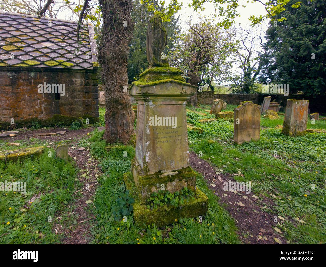 Old Graveyard Barons Haugh Nature Reserve Motherwell with a Mausoleum ...
