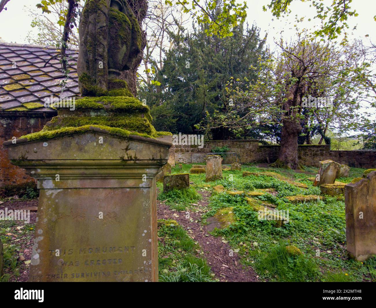 Old Graveyard Barons Haugh Nature Reserve Motherwell with a Mausoleum ...