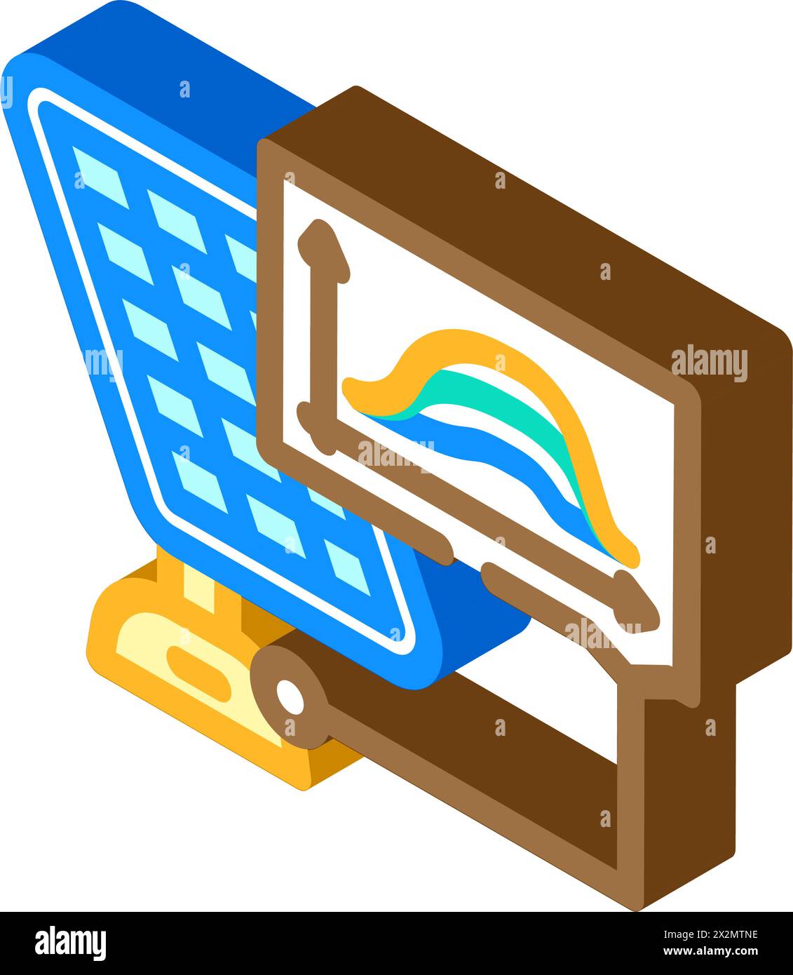 energy efficiency solar panel isometric icon vector illustration Stock ...