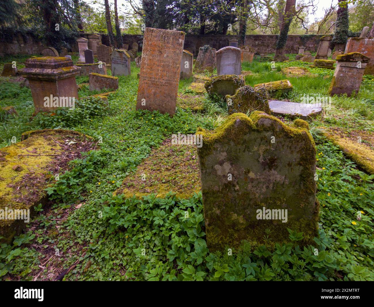Old Graveyard Barons Haugh Nature Reserve Motherwell with a Mausoleum ...