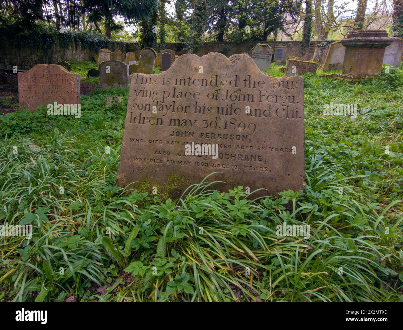 Old Graveyard Barons Haugh Nature Reserve Motherwell with a Mausoleum ...