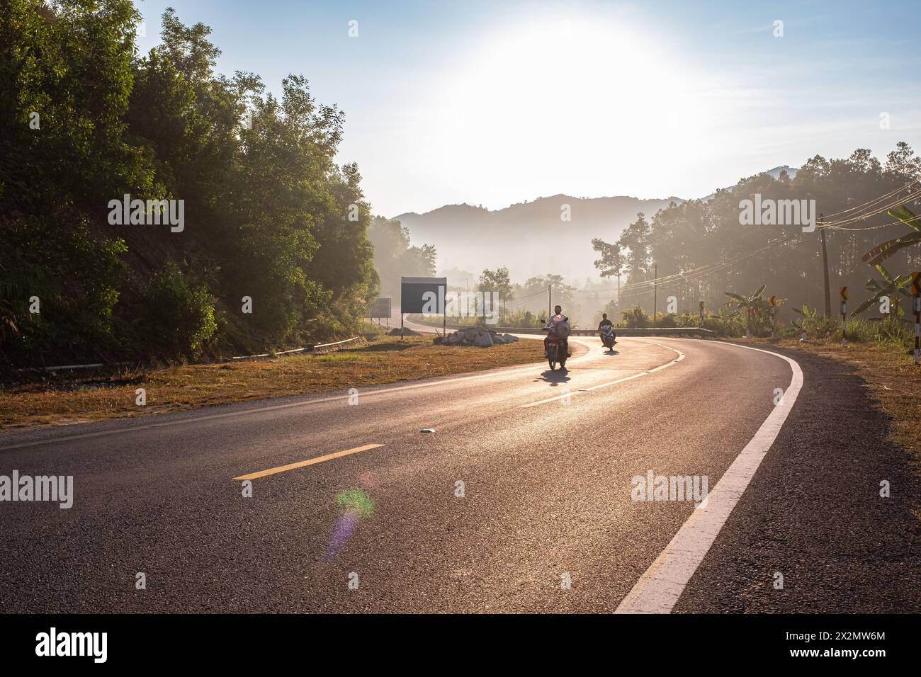 Rural motorcyclist hi-res stock photography and images - Alamy