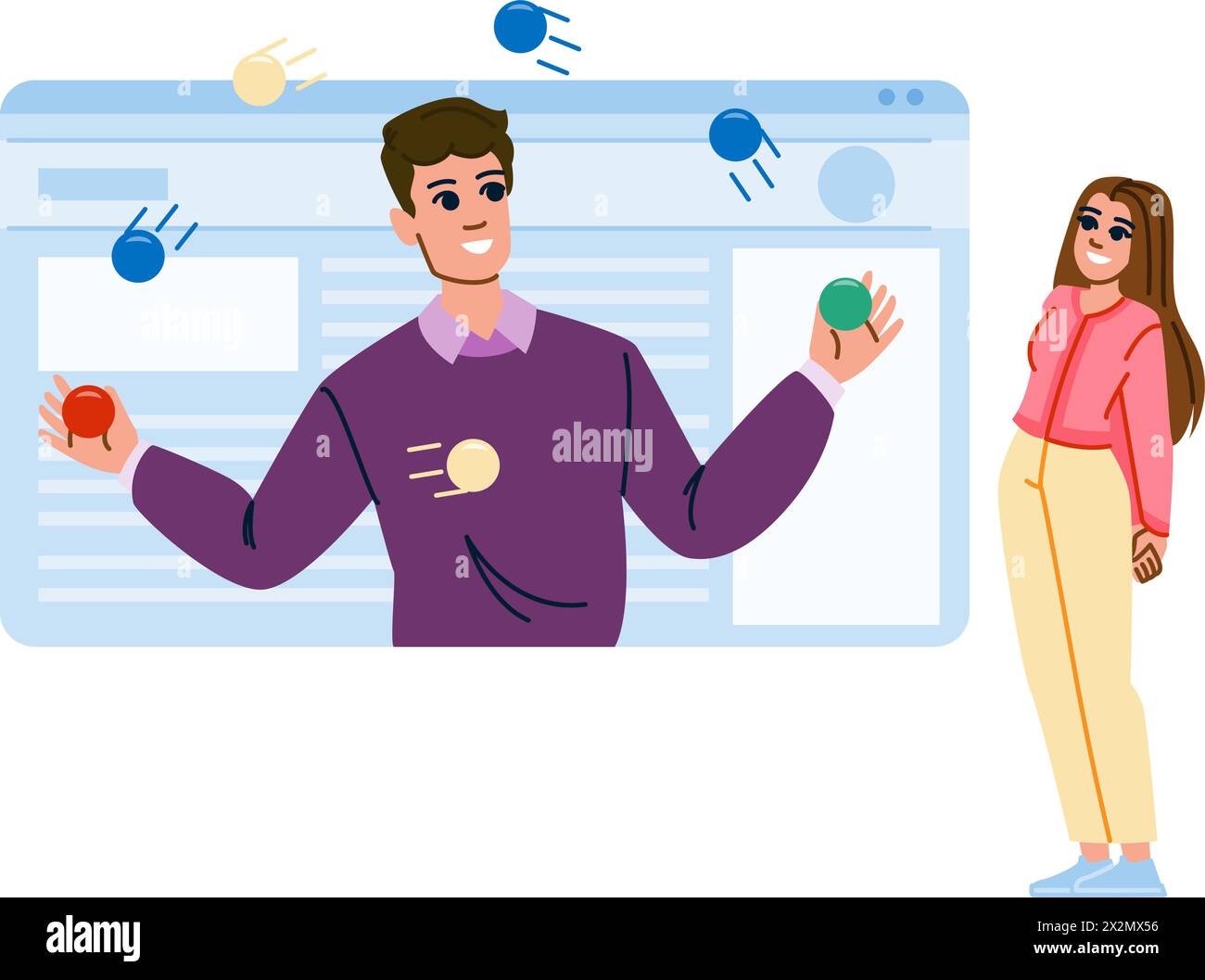 interface interaction design website vector Stock Vector Image & Art ...