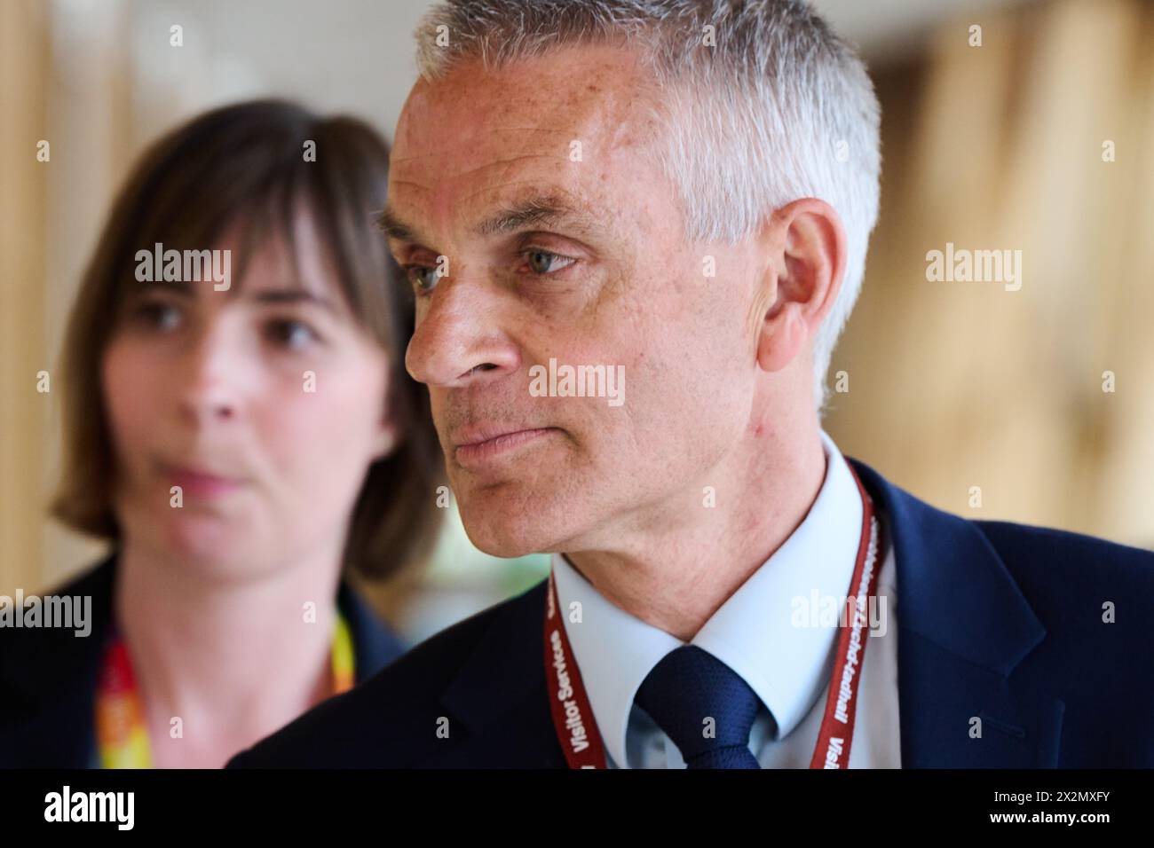 Edinburgh Scotland, UK 23 April 2024. BBC Director-General Tim Davie at ...