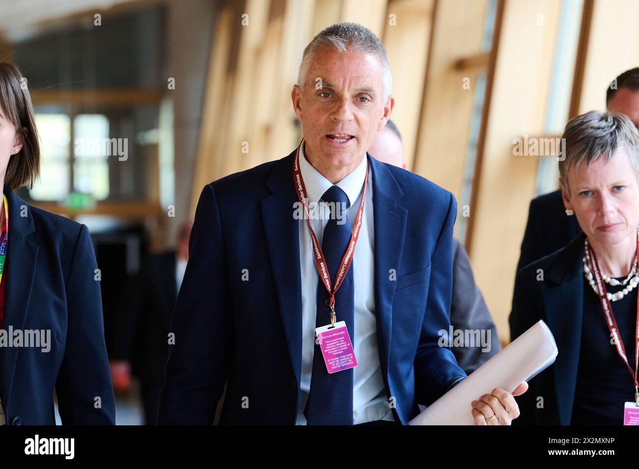 Edinburgh Scotland, UK 23 April 2024. BBC Director-General Tim Davie at ...