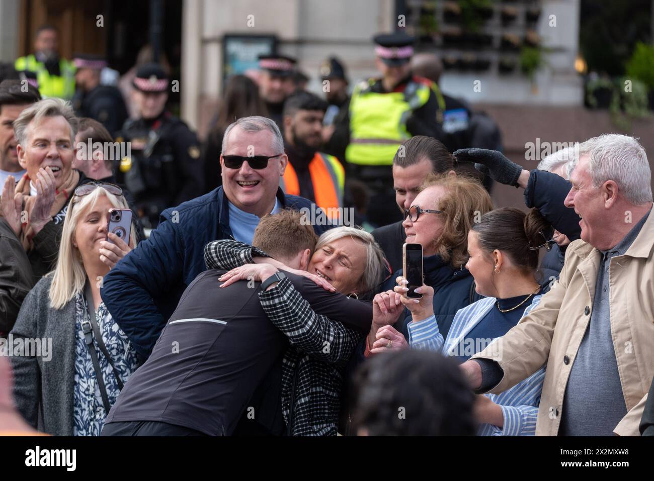 Actor Jamie Borthwick playing the part of Jay Brown whilst ...