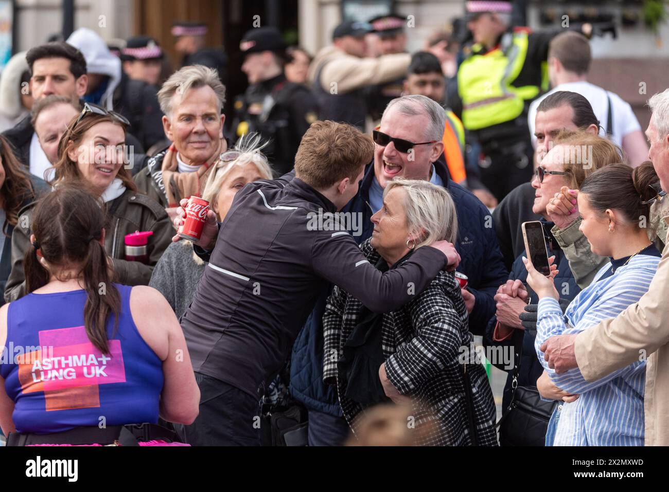 Actor Jamie Borthwick playing the part of Jay Brown whilst ...