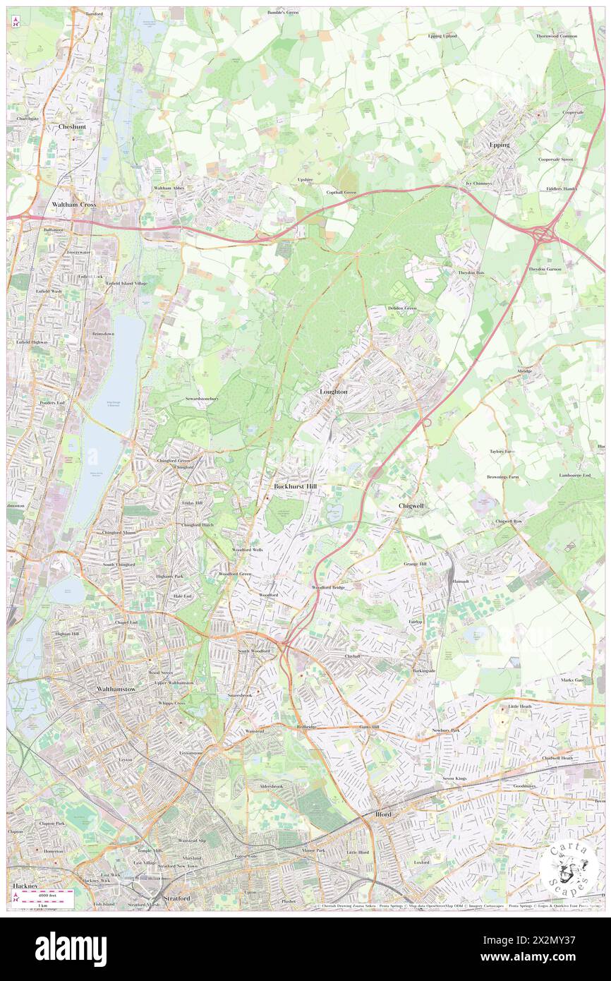 Epping forest map hi-res stock photography and images - Alamy