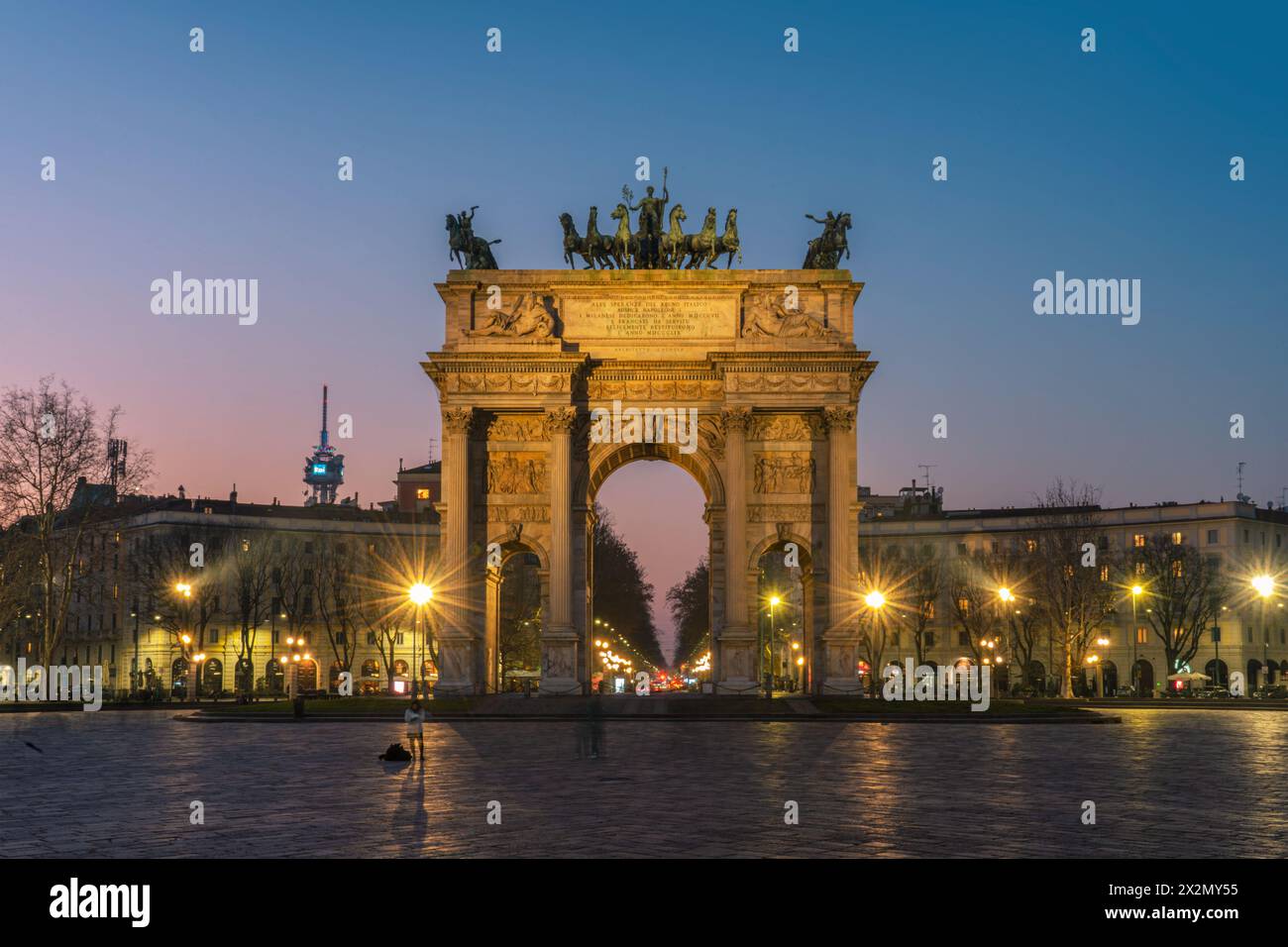 The Arch of Peace is a triumphal arch in Milan located at the beginning ...