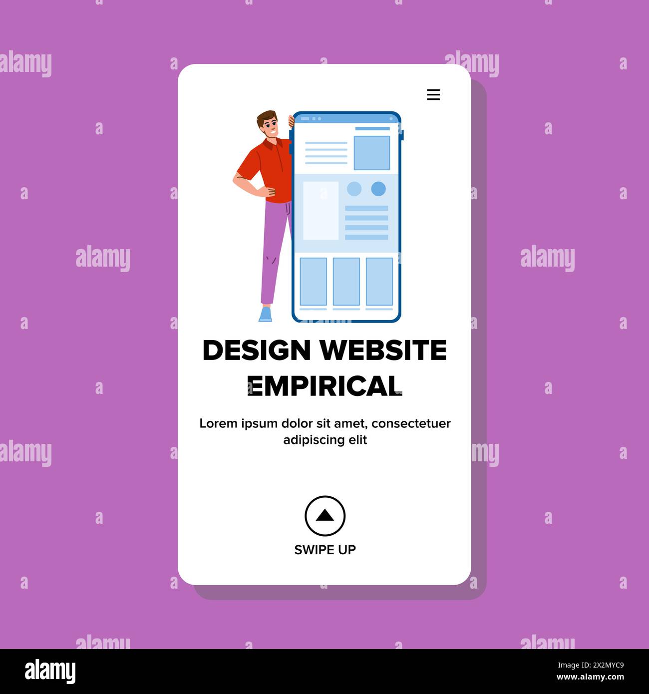 Interface empirical design website vector experience research hi-res ...