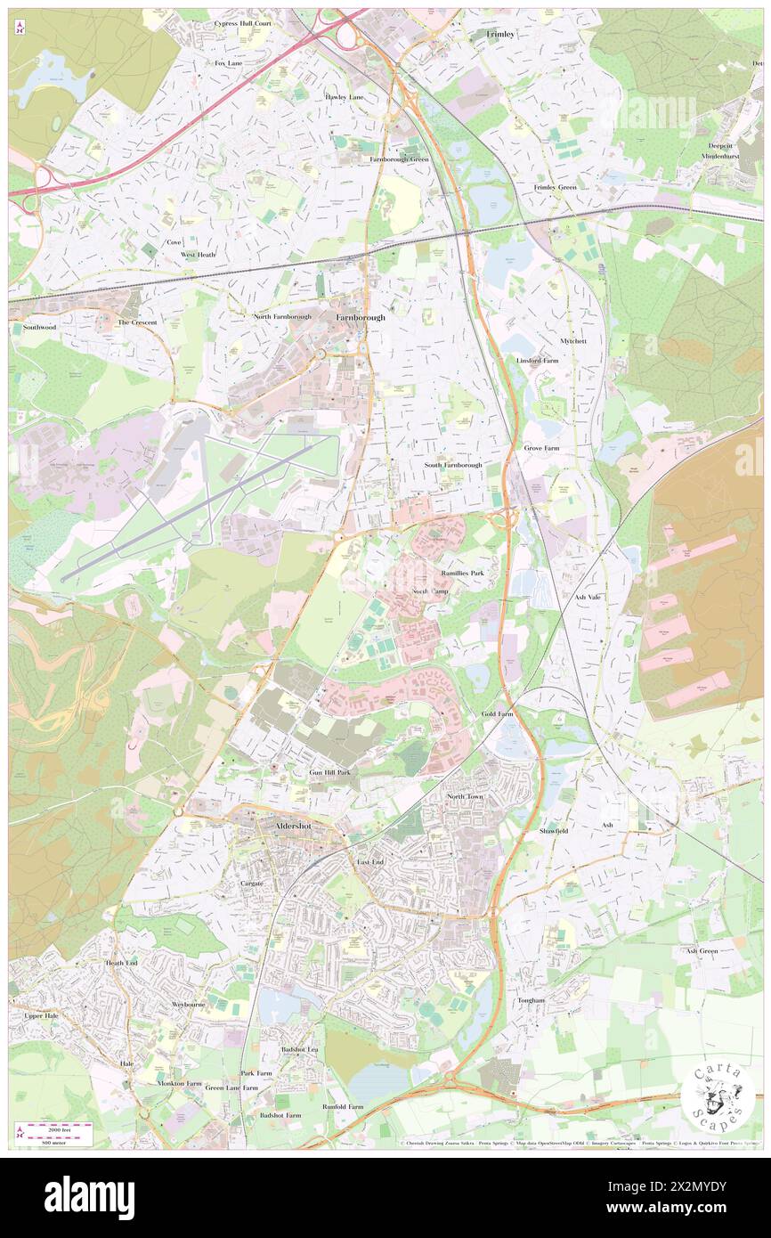 Aldershot map hi-res stock photography and images - Alamy