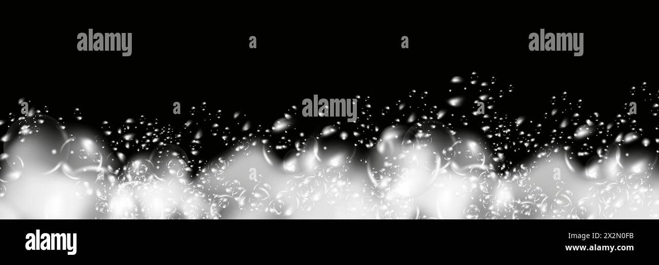Shampoo bubbles texture.Sparkling shampoo and bath lather vector ...