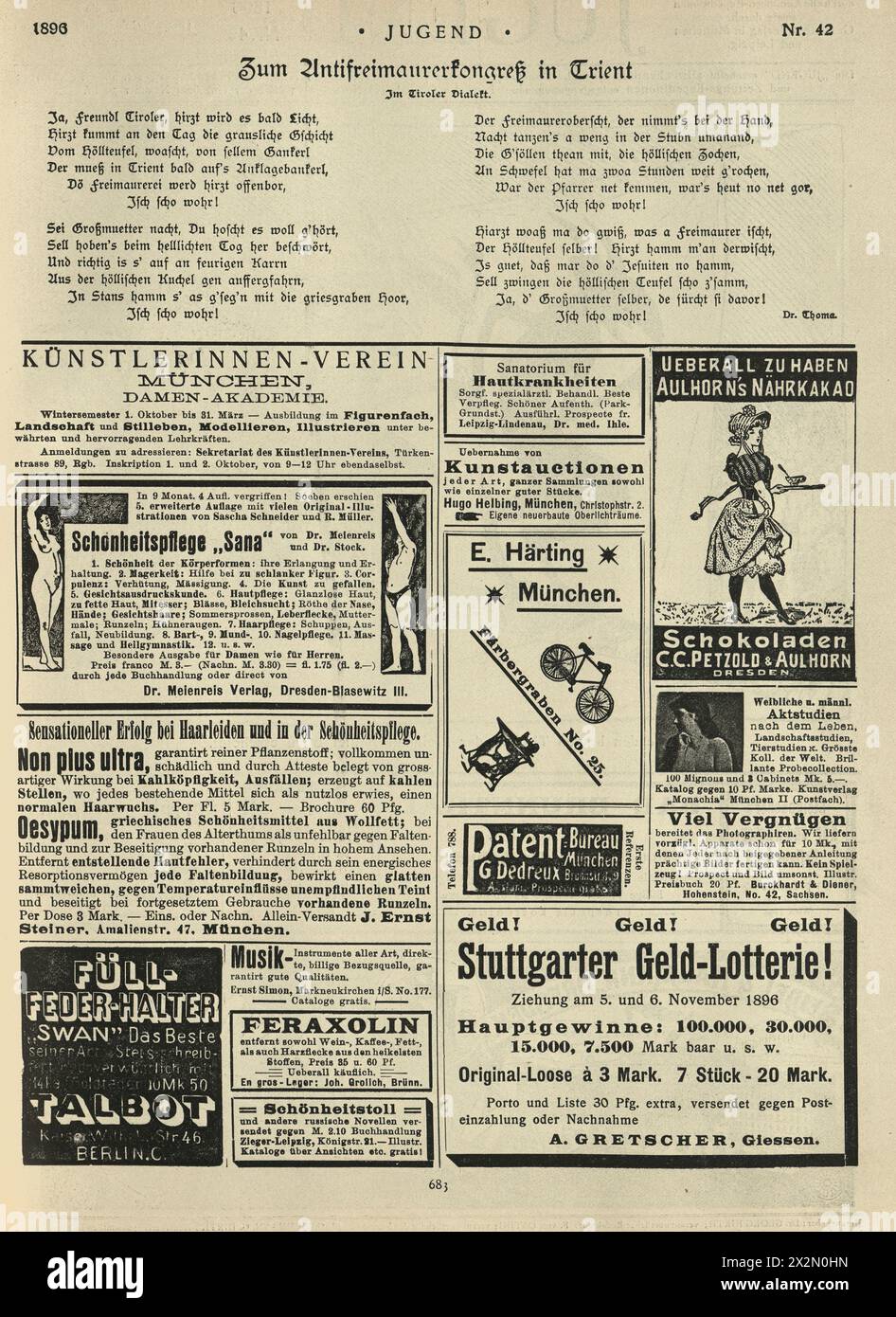 Victorian adverts newspaper hi-res stock photography and images - Alamy
