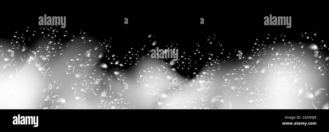 Shampoo bubbles texture.Sparkling shampoo and bath lather vector ...