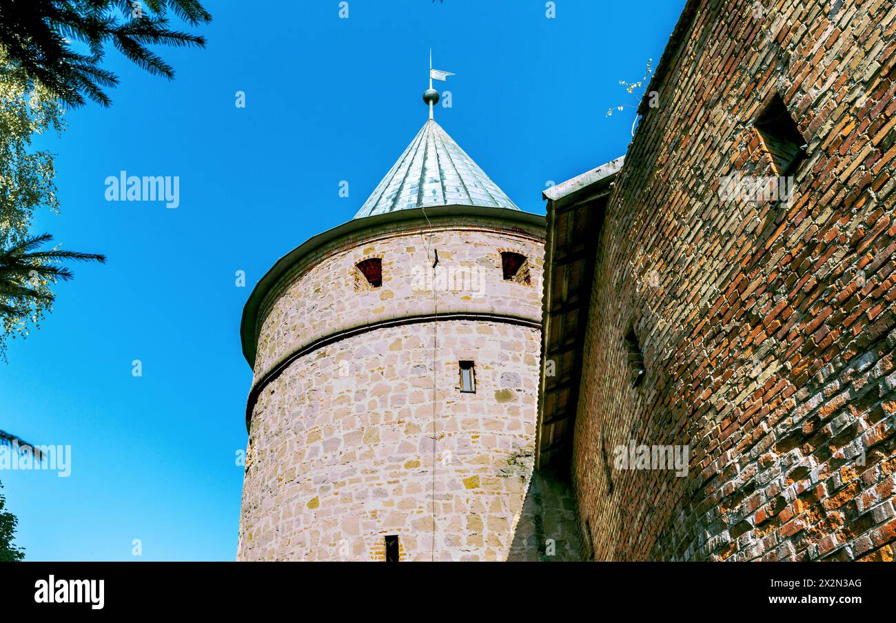 View of the Forge Tower, which is surrounded by high fortress walls ...