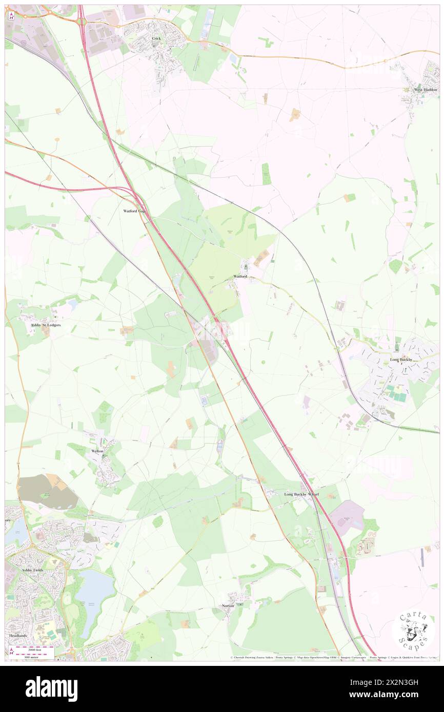 Watford gap map Cut Out Stock Images & Pictures - Alamy