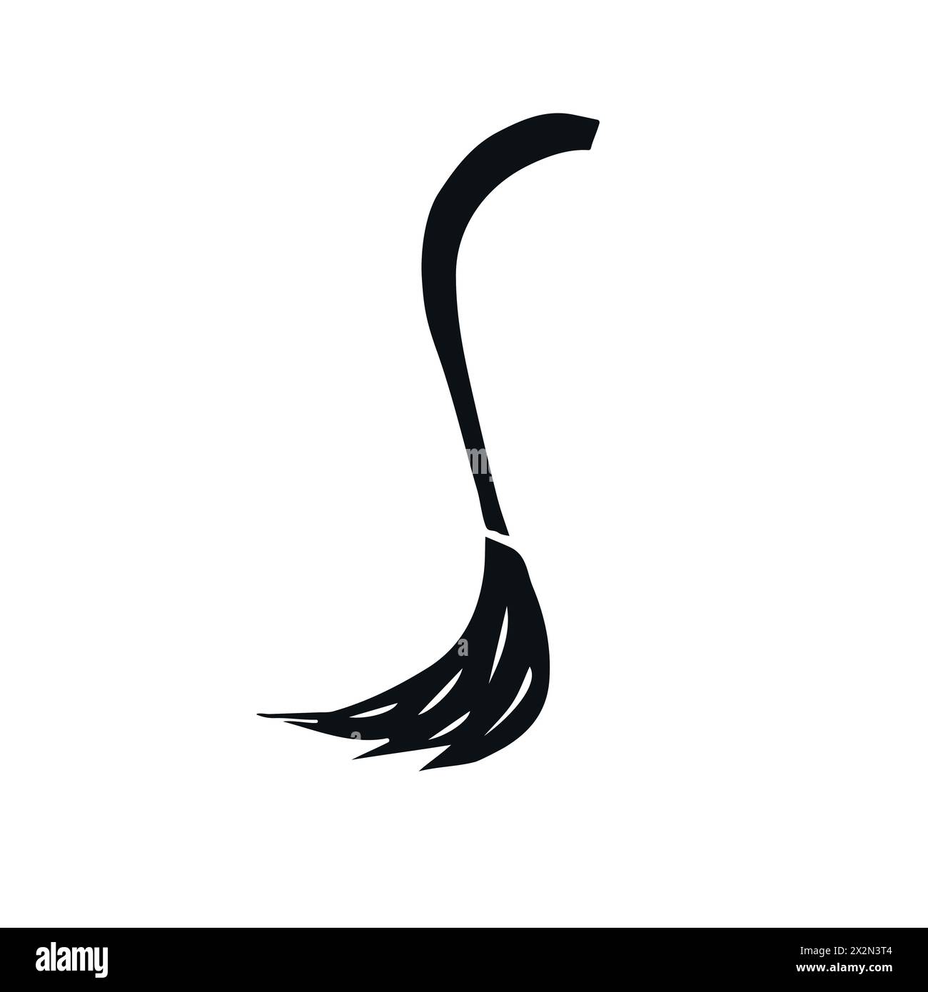 Vector hand drawn doodle sketch cow donkey tail isolated on white background Stock Vector Image ...