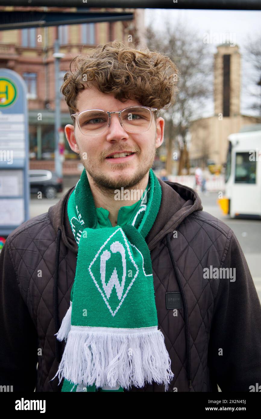 Mainz, Germany. February 03, 2024. Fans of the Bundesliga football team ...