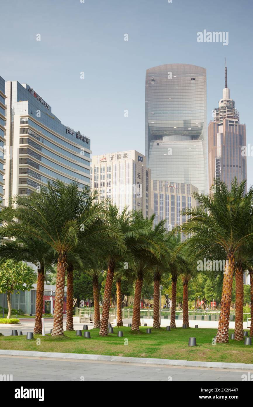 GUANGZHOU - NOV 23: Buildings of GT Land Plaza, Pearl River Tower and ...