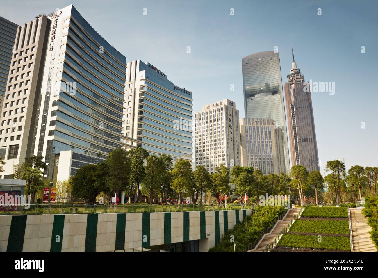 GUANGZHOU - NOV 23: Buildings of GT Land Plaza, Pearl River Tower and ...